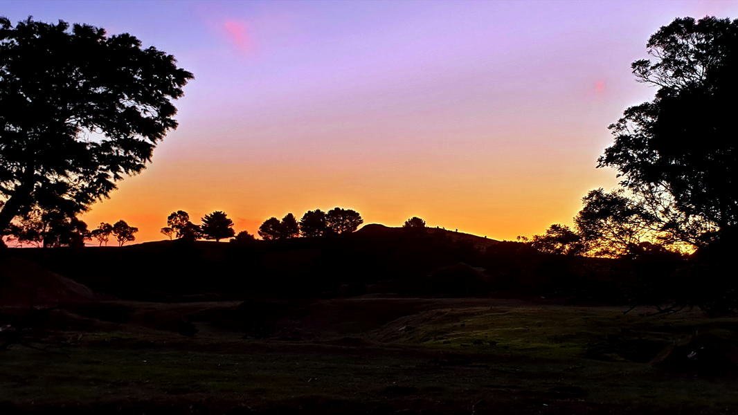 Admiring the Sunset at Mount Rouse Victoria - Retirement On Tour